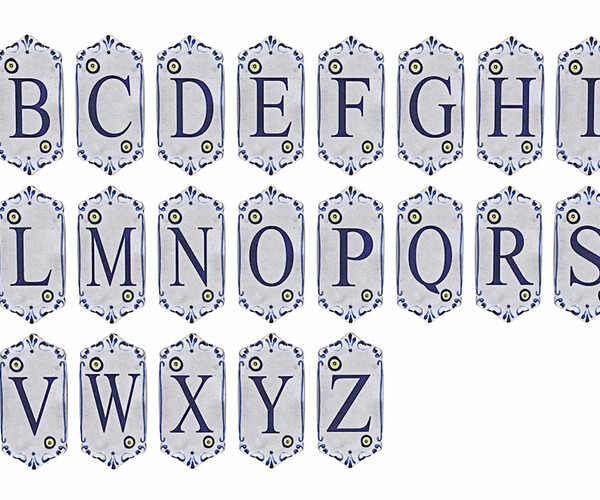 ArtStation - ancient stone alphabet | Resources