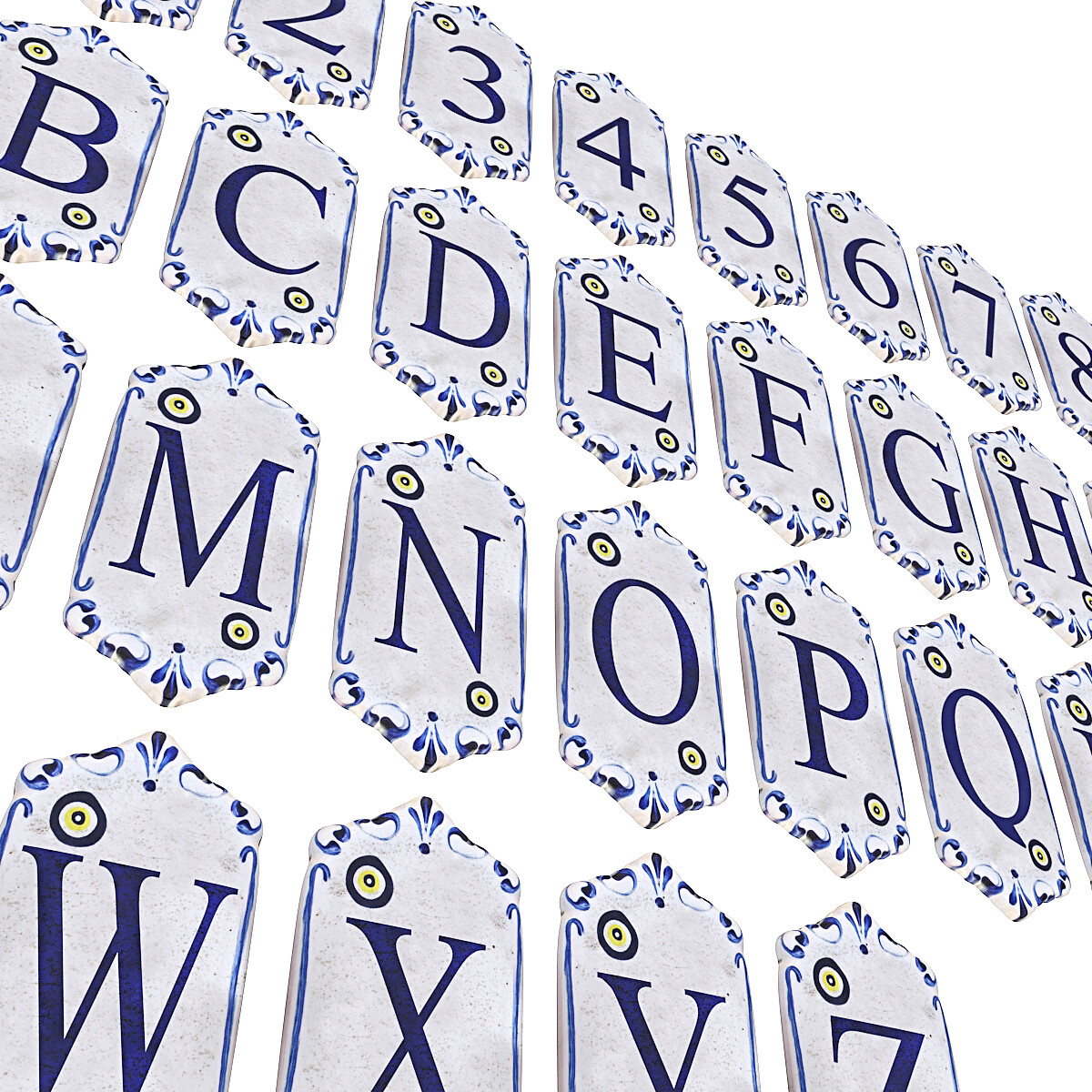 ArtStation - ancient stone alphabet 02 | Resources