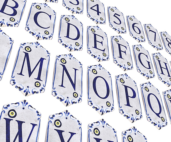 ArtStation - ancient stone alphabet 02 | Resources