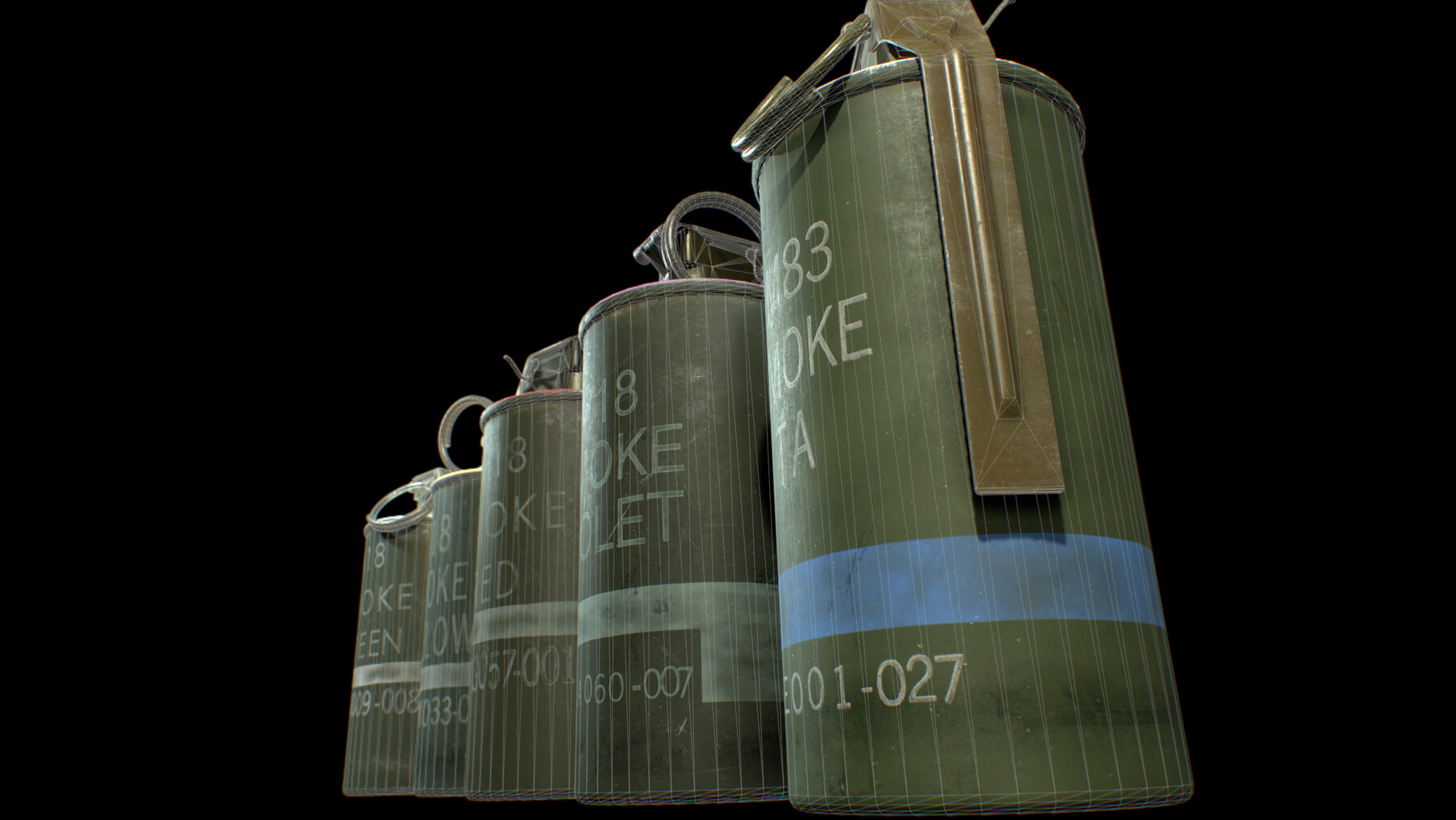 ArtStation - M18 and M83 Smoke Grenades | Game Assets