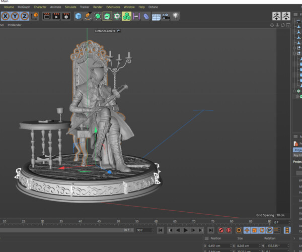ArtStation - Lady Maria 2.0 (BloodBorne) STL done for 3D Printer ...
