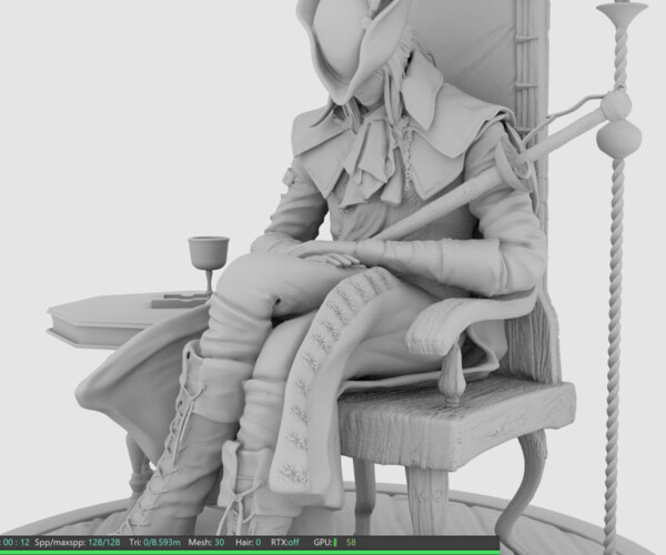 ArtStation - Lady Maria 2.0 (BloodBorne) STL done for 3D Printer ...