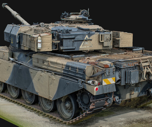 ArtStation - Chieftain Tank Scan. | Resources