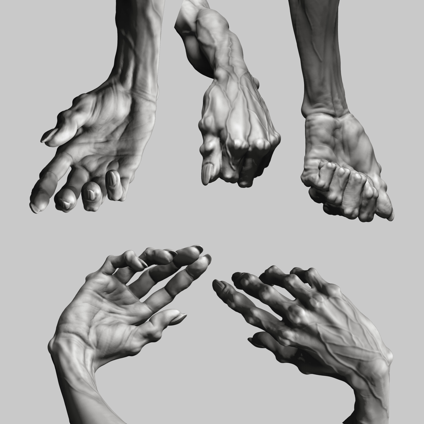 ArtStation - Old Man Elf Bust | Resources