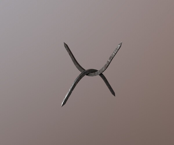 ArtStation - Caltrop-Game ready and 3D printable | Game Assets