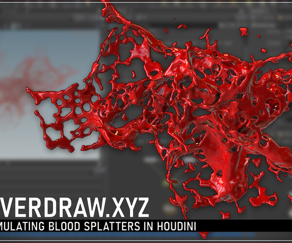 ArtStation - Simulating Blood Splatters in Houdini | Tutorials