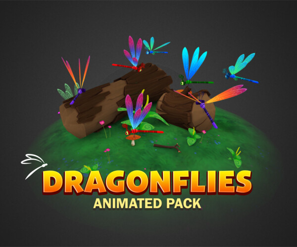 ArtStation - Dragonflies pack | Game Assets