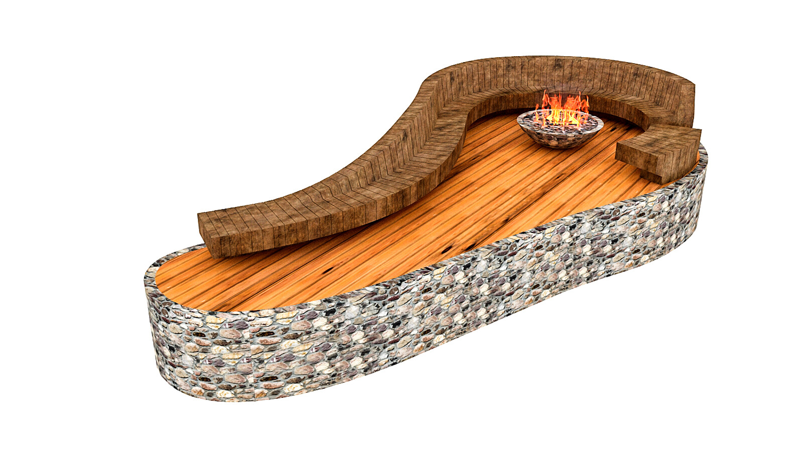 ArtStation - garden fire pit | Game Assets