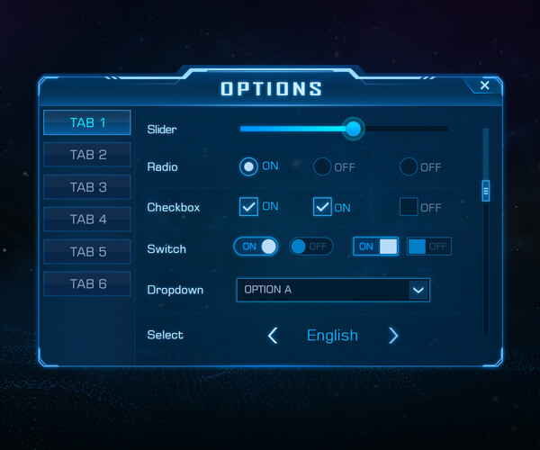 ArtStation - SCI-FI UI Pack Pro | Game Assets