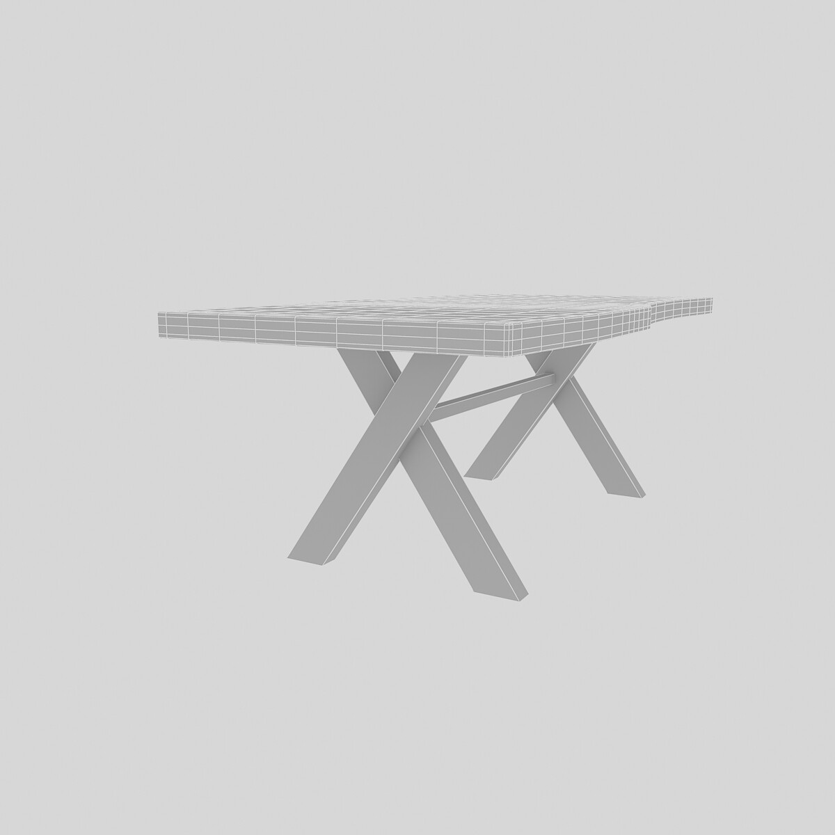 ArtStation - natural wood table model 03 | Game Assets