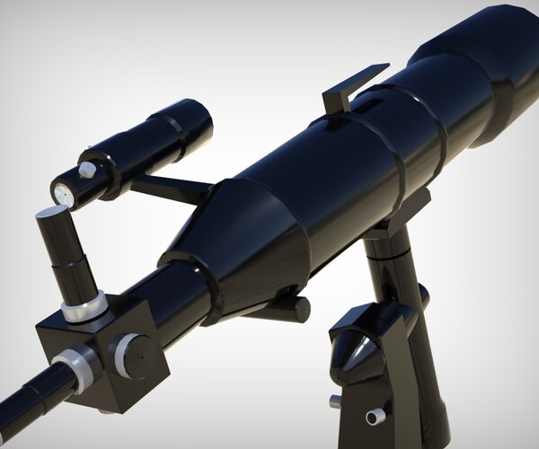 ArtStation - Realistic Telescope Lowpoly Blender model Low-poly | Game ...