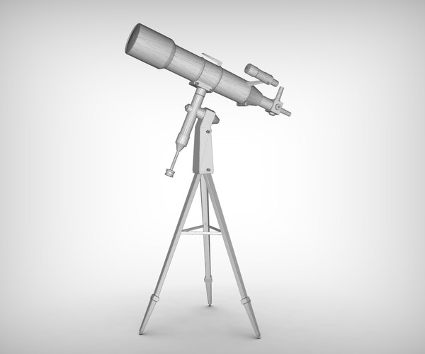 ArtStation - Realistic Telescope Lowpoly Blender model Low-poly | Game ...