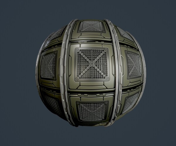 ArtStation - Sci-Fi Military Seamless PBR Texture 88 | Game Assets