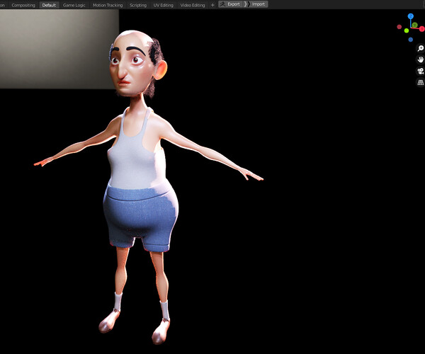 ArtStation - Stylized Character Man - Blender Cycles And Eevee - Anton ...