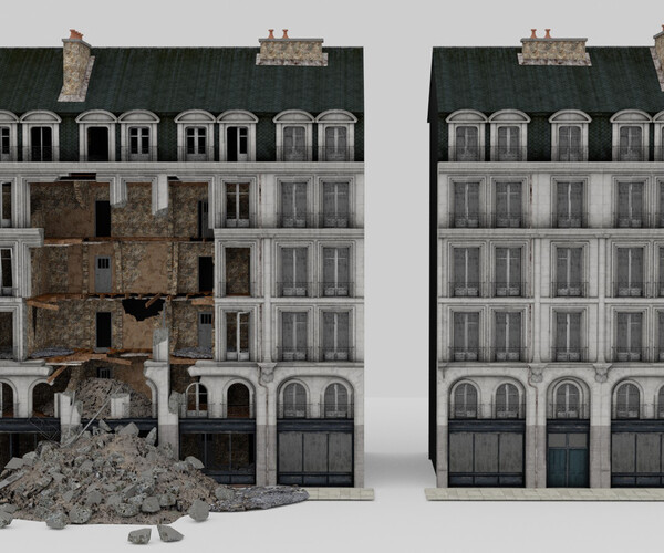 ArtStation - Modular Urban Destruction Kit | Game Assets