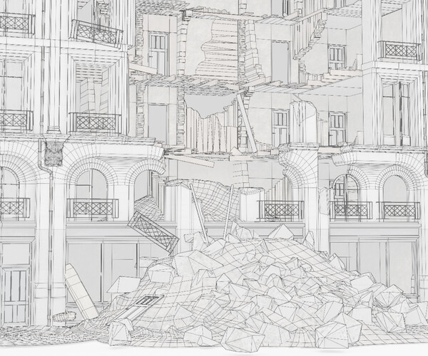 ArtStation - Modular Urban Destruction Kit | Game Assets