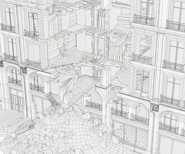 ArtStation - Modular Urban Destruction Kit | Game Assets