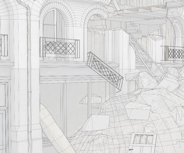 ArtStation - Modular Urban Destruction Kit | Game Assets