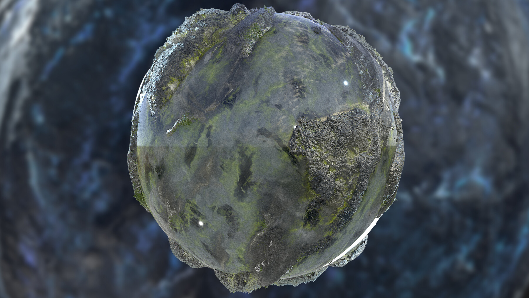 ArtStation - Emissive Winter Snow GLOWING Crystal Magical Rock Ground ...