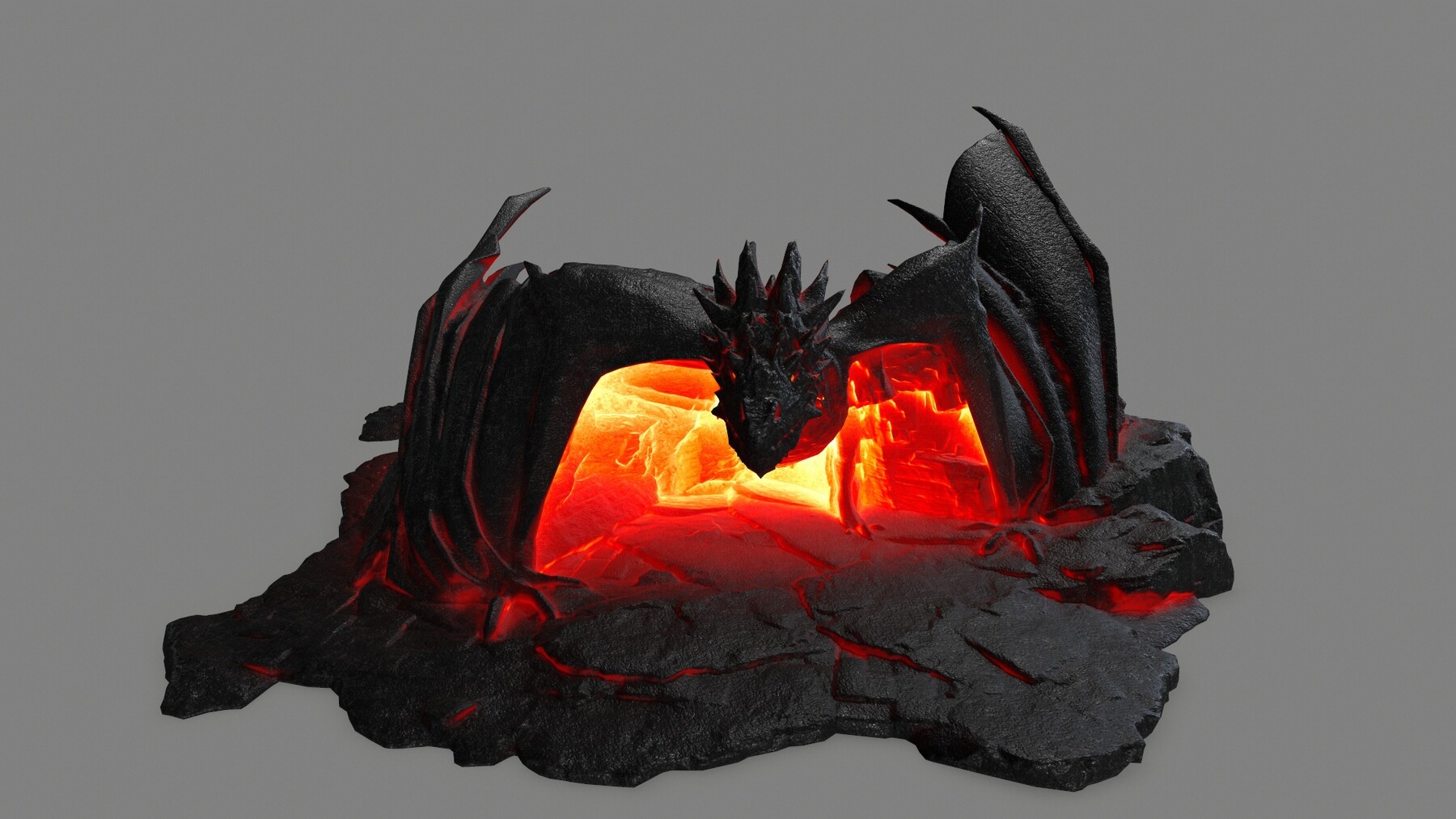 ArtStation - fire dragon | Game Assets