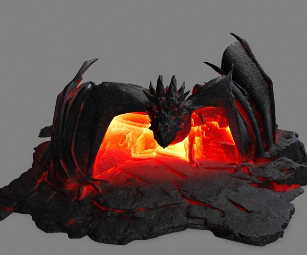 ArtStation - fire dragon | Game Assets