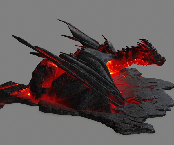 ArtStation - fire dragon | Game Assets