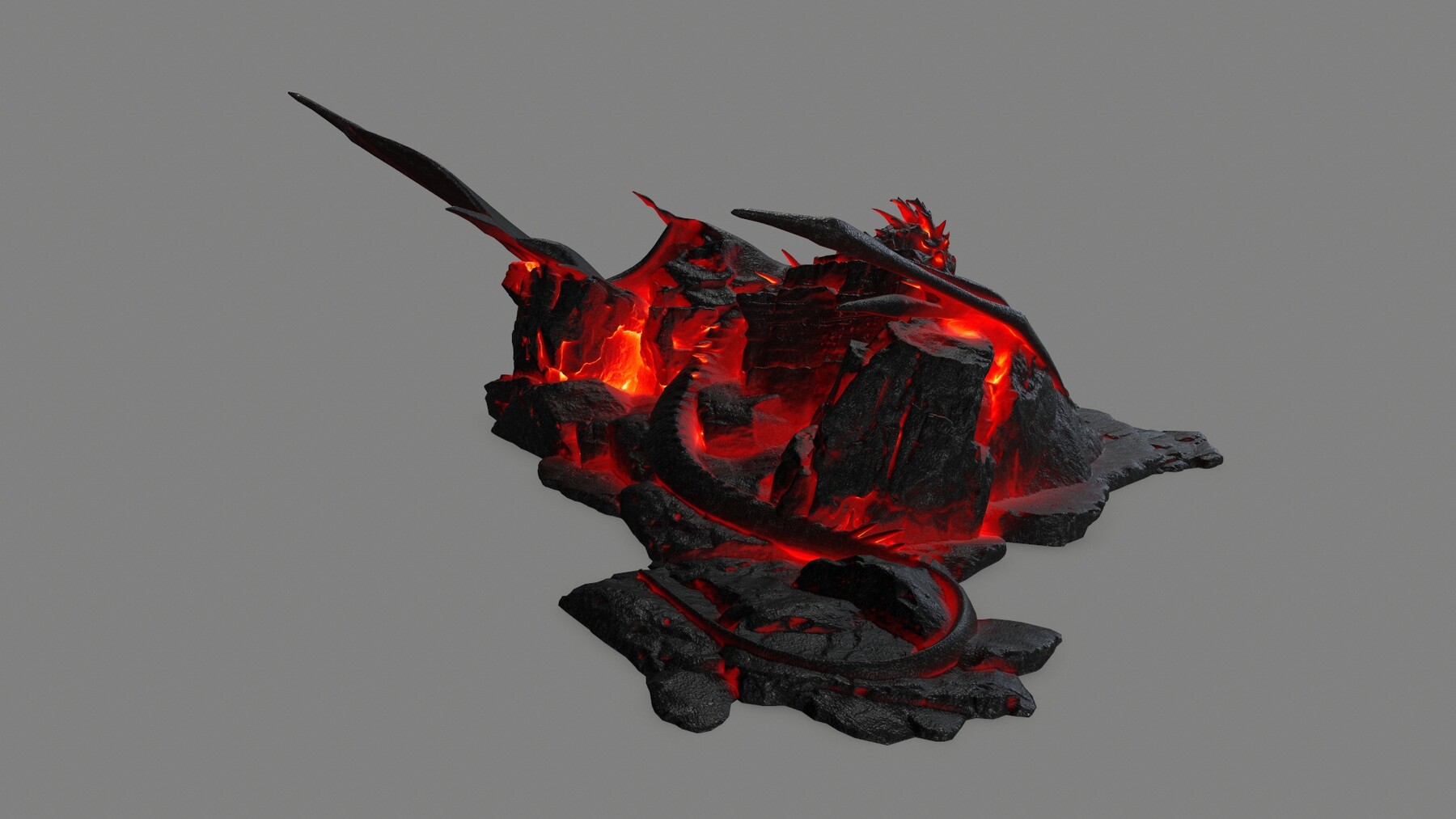 ArtStation - fire dragon | Game Assets