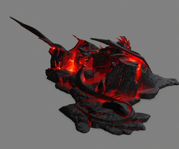 ArtStation - fire dragon | Game Assets