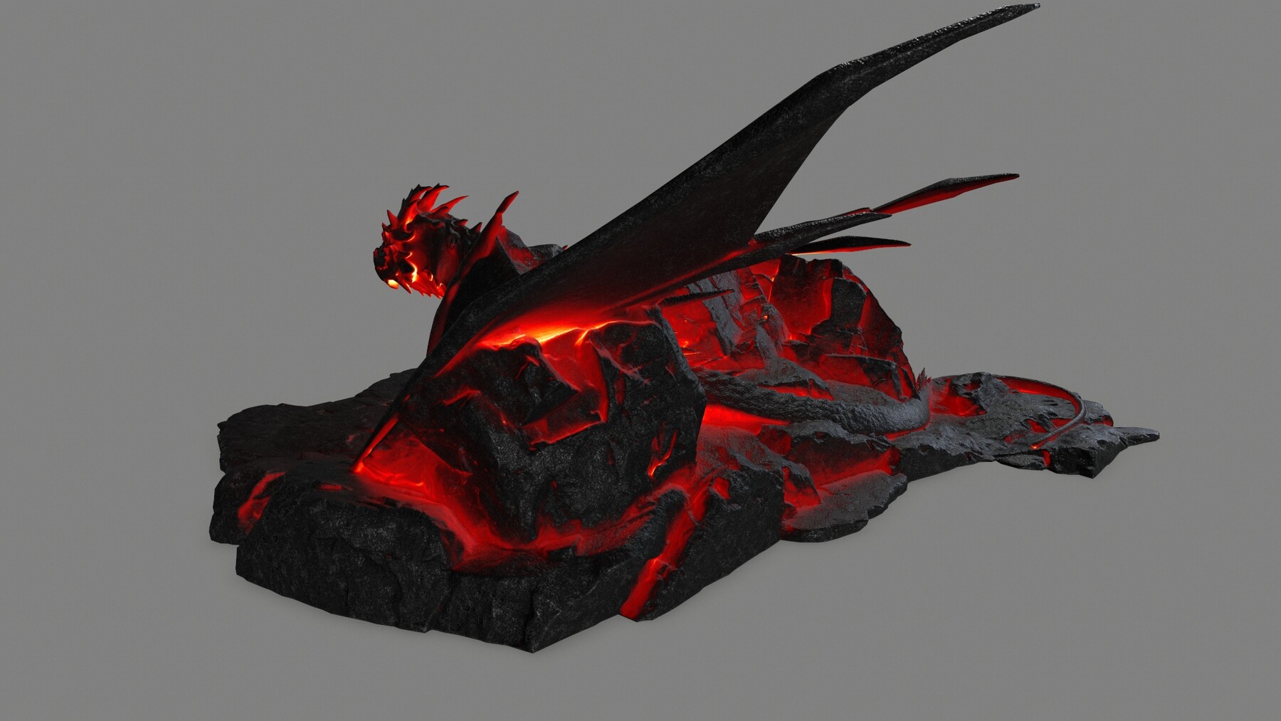 ArtStation - fire dragon | Game Assets