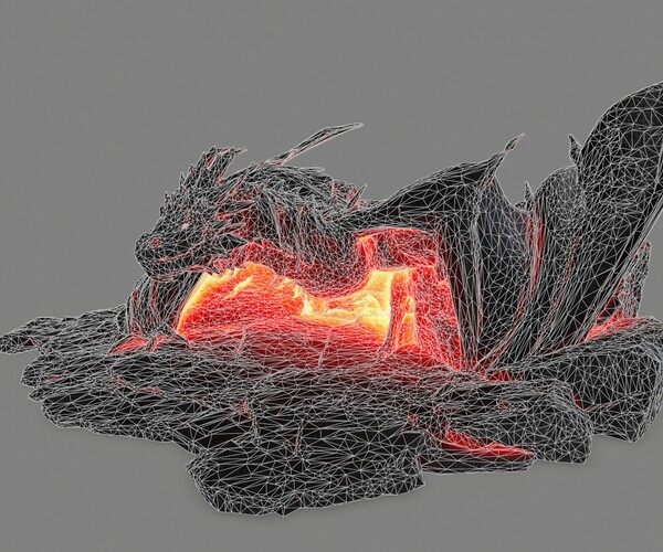 ArtStation - fire dragon | Game Assets