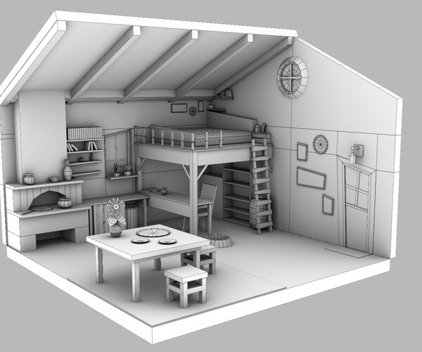 ArtStation - Cartoon House | Resources