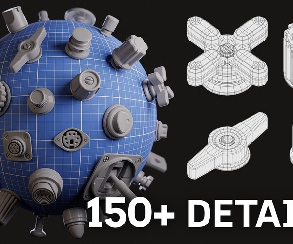 ArtStation - Control panel details Kitbash 150+ vol. 1 | Resources