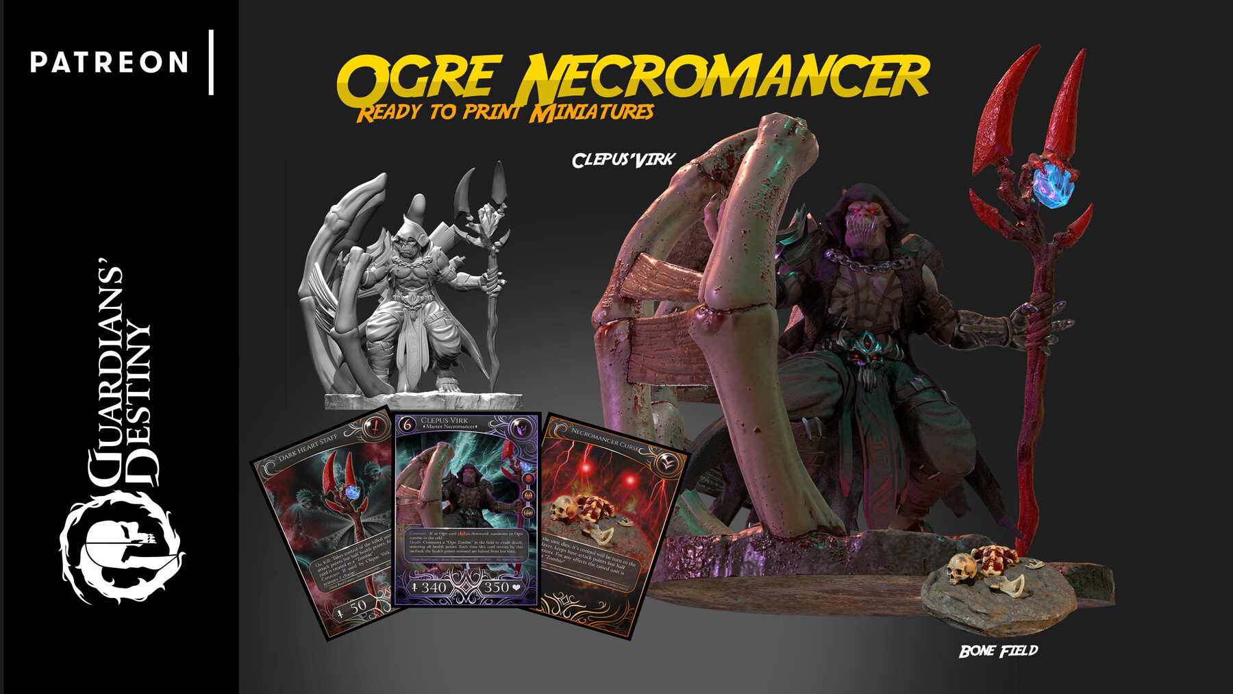 ArtStation - 3D Print - Ogre Necromancer | Resources