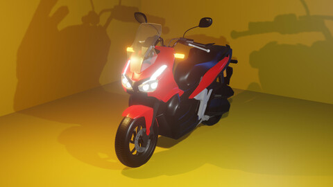 ArtStation - Honda ADV 3D Model | Game Assets