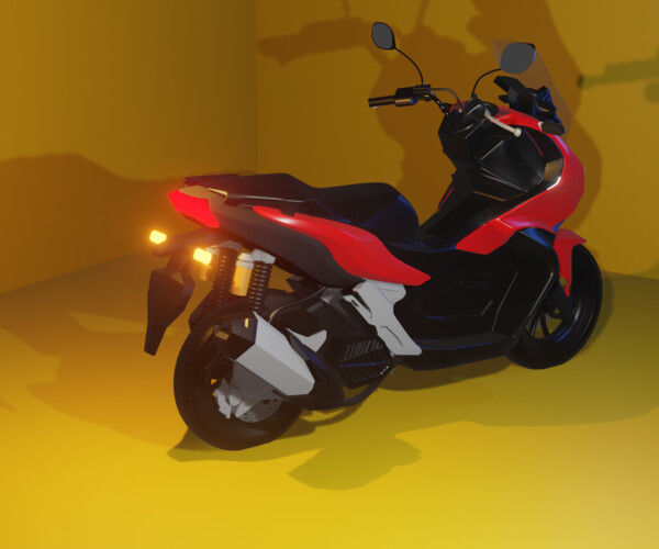 ArtStation - Honda ADV 3D Model | Game Assets