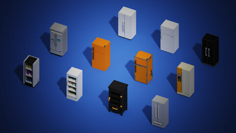 ArtStation - Refrigerators Packs | Game Assets