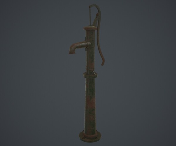 ArtStation - Hand Pump 1B | Game Assets