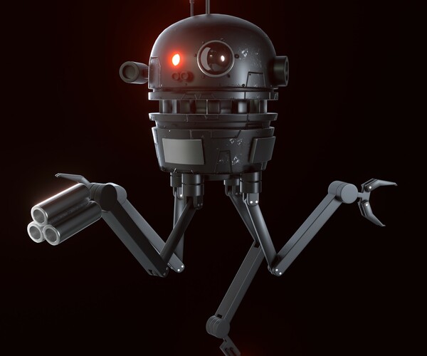 Artstation Sci Fi Robot Drone Creation In Blender Eevee Complete Tutorial Series Tutorials