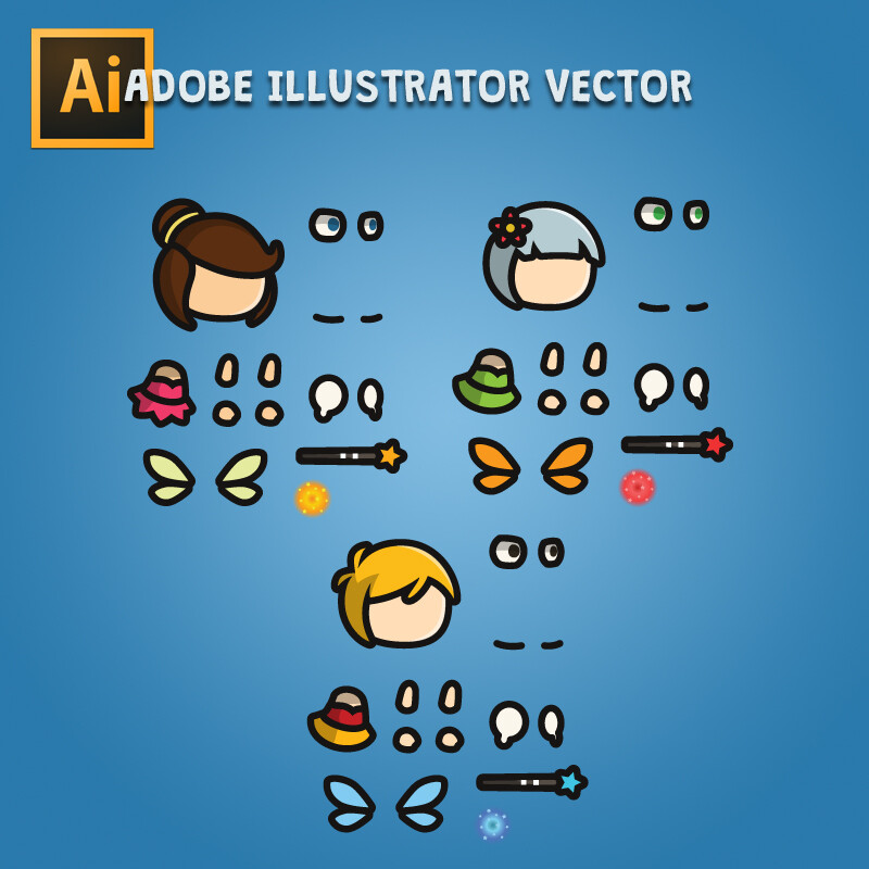 ArtStation - Fairy Tiny Style Character | Game Assets