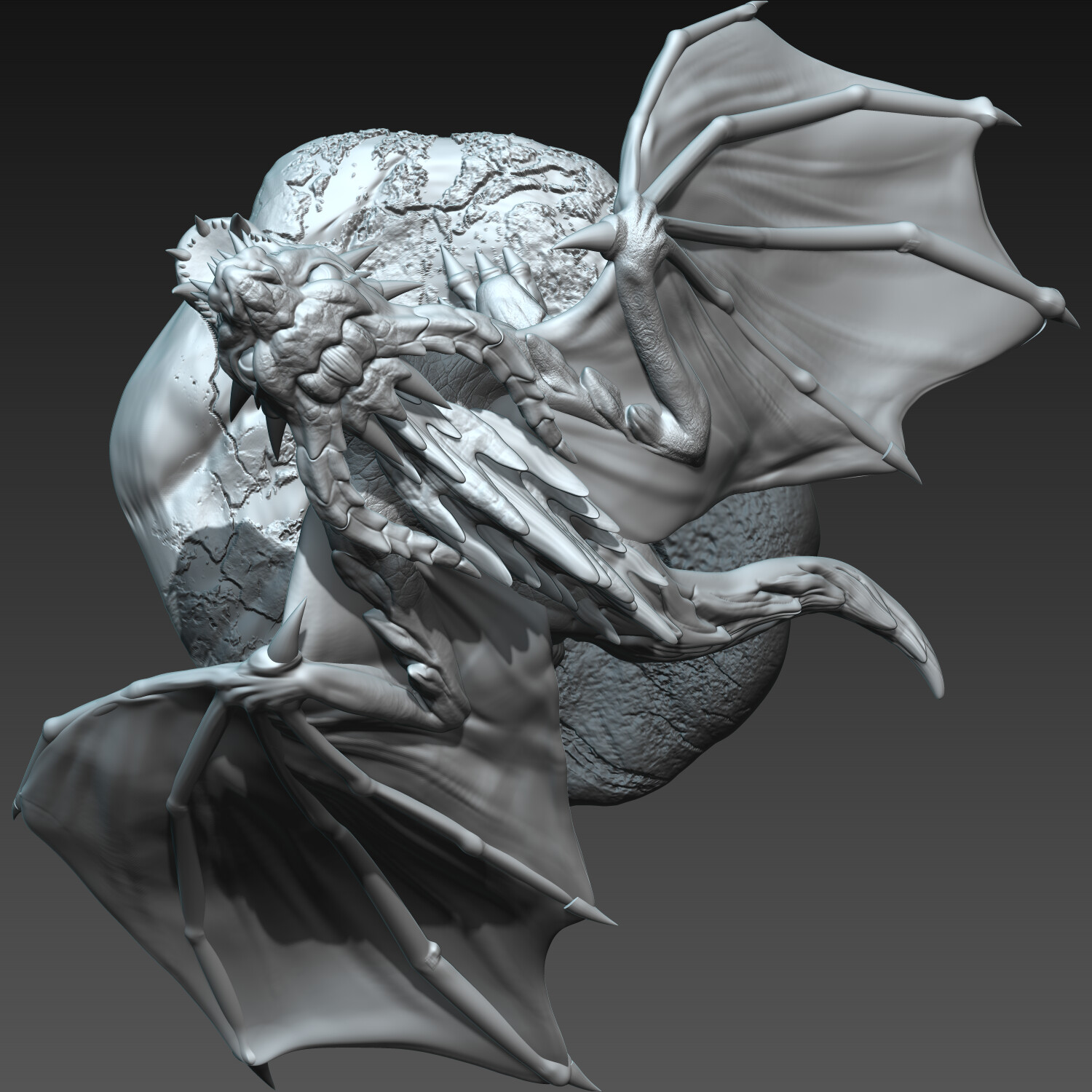 ArtStation - 3D Print - Frost Wyvern Pose B | Resources