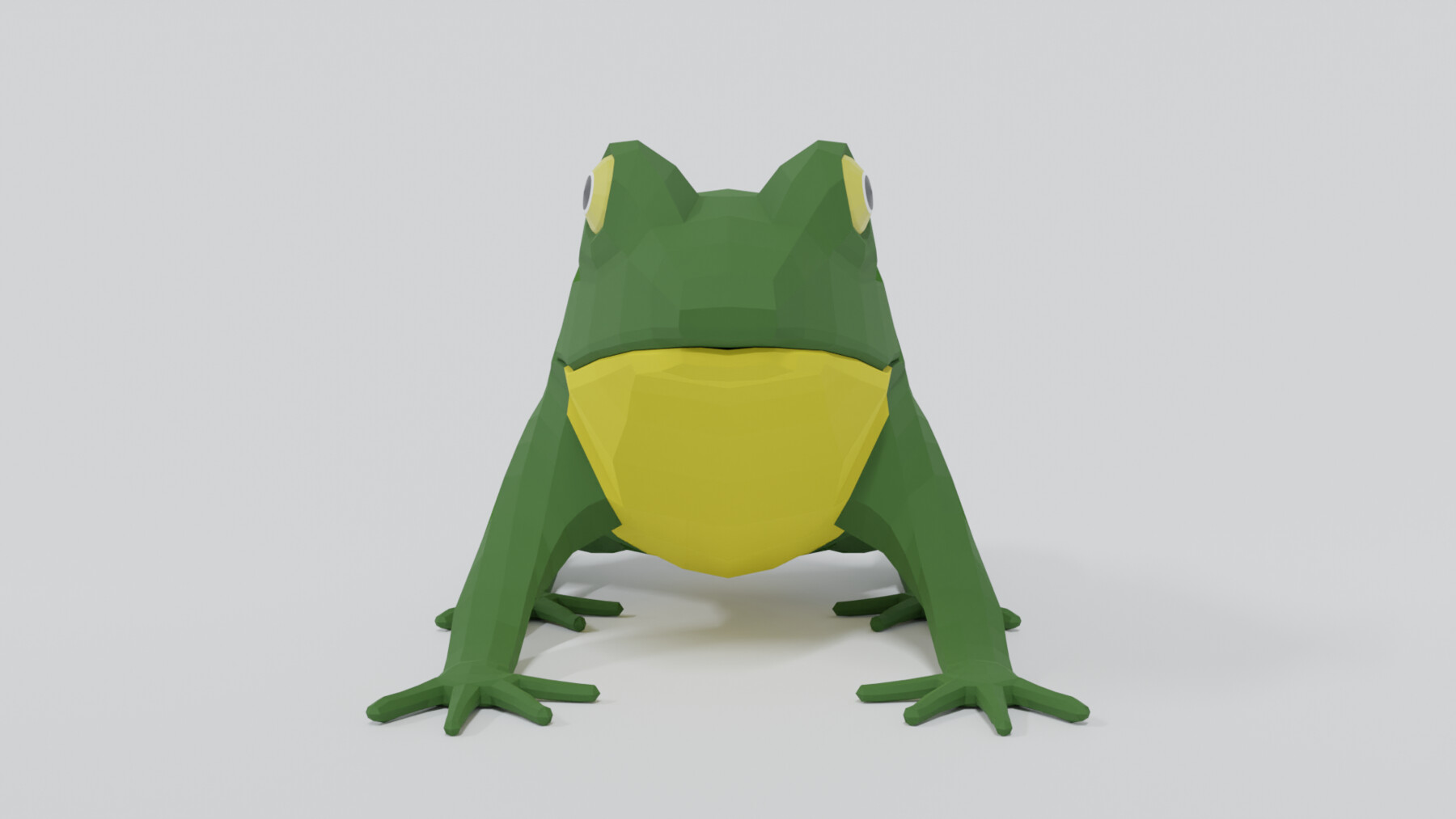 ArtStation - Low Poly Cartoon Frog | Game Assets