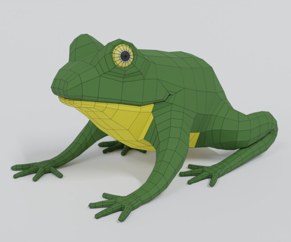 ArtStation - Low Poly Cartoon Frog | Game Assets