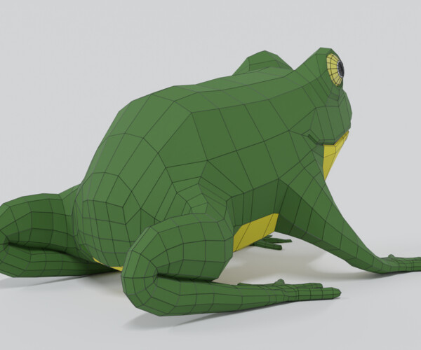 ArtStation - Low Poly Cartoon Frog | Game Assets