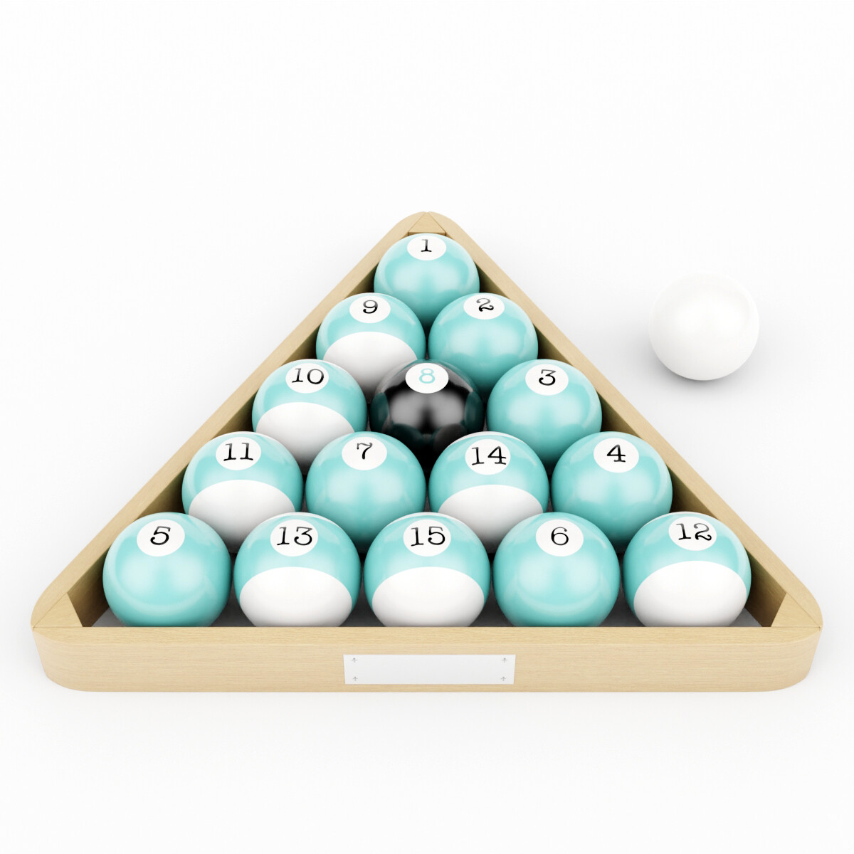 ArtStation - Wooden Pool Triangle and Ball Set | Resources