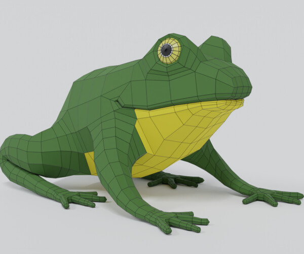 ArtStation - Low Poly Cartoon Frog | Game Assets
