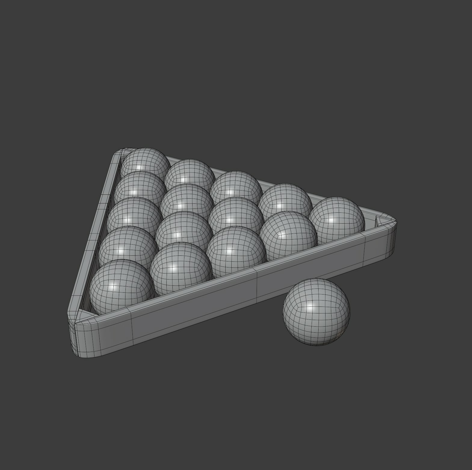 ArtStation - Wooden Pool Triangle and Ball Set | Resources