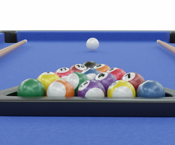 ArtStation - Pool Table Scene Collection | Game Assets