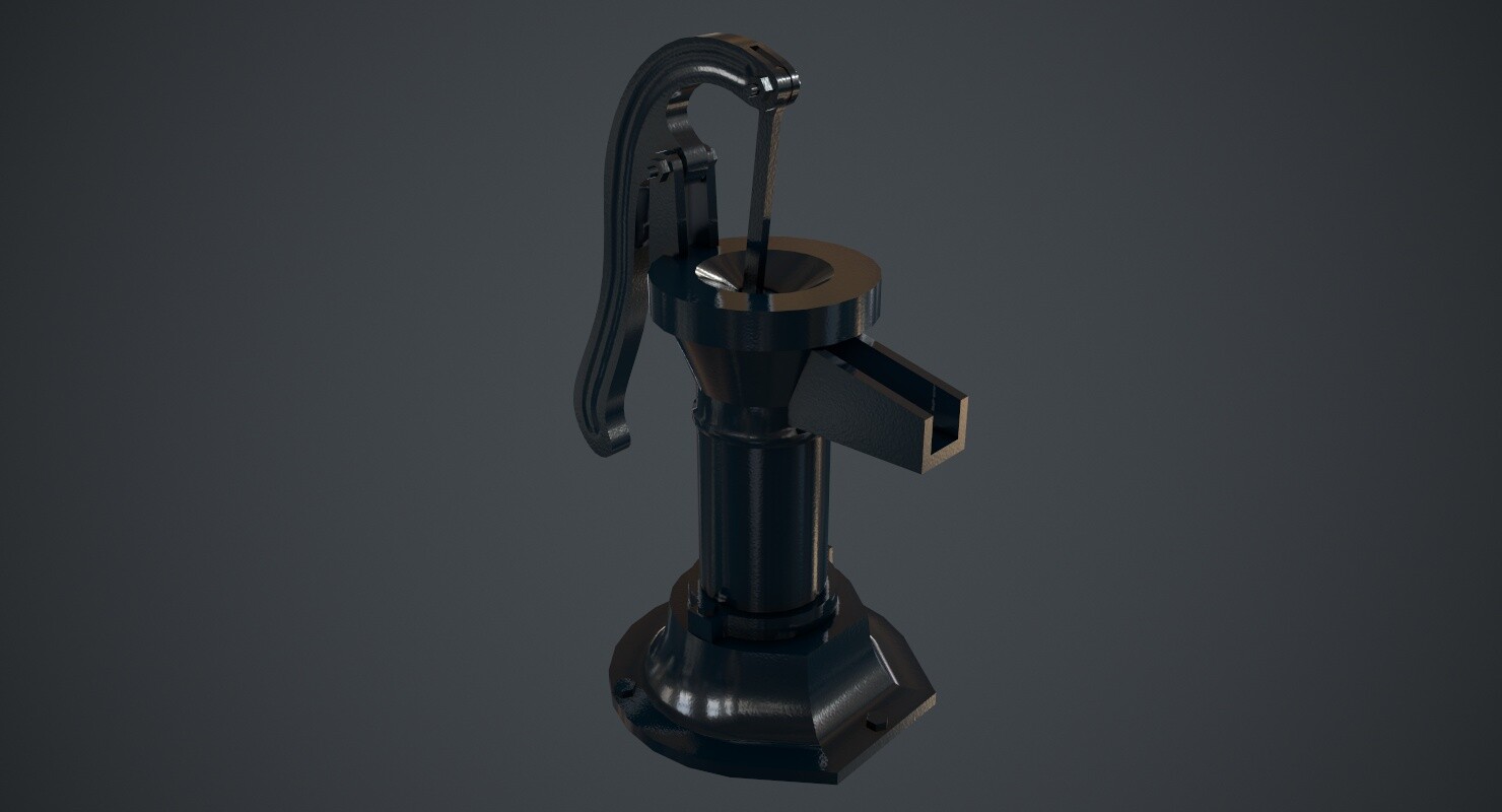 ArtStation - Hand Pump 2A | Game Assets
