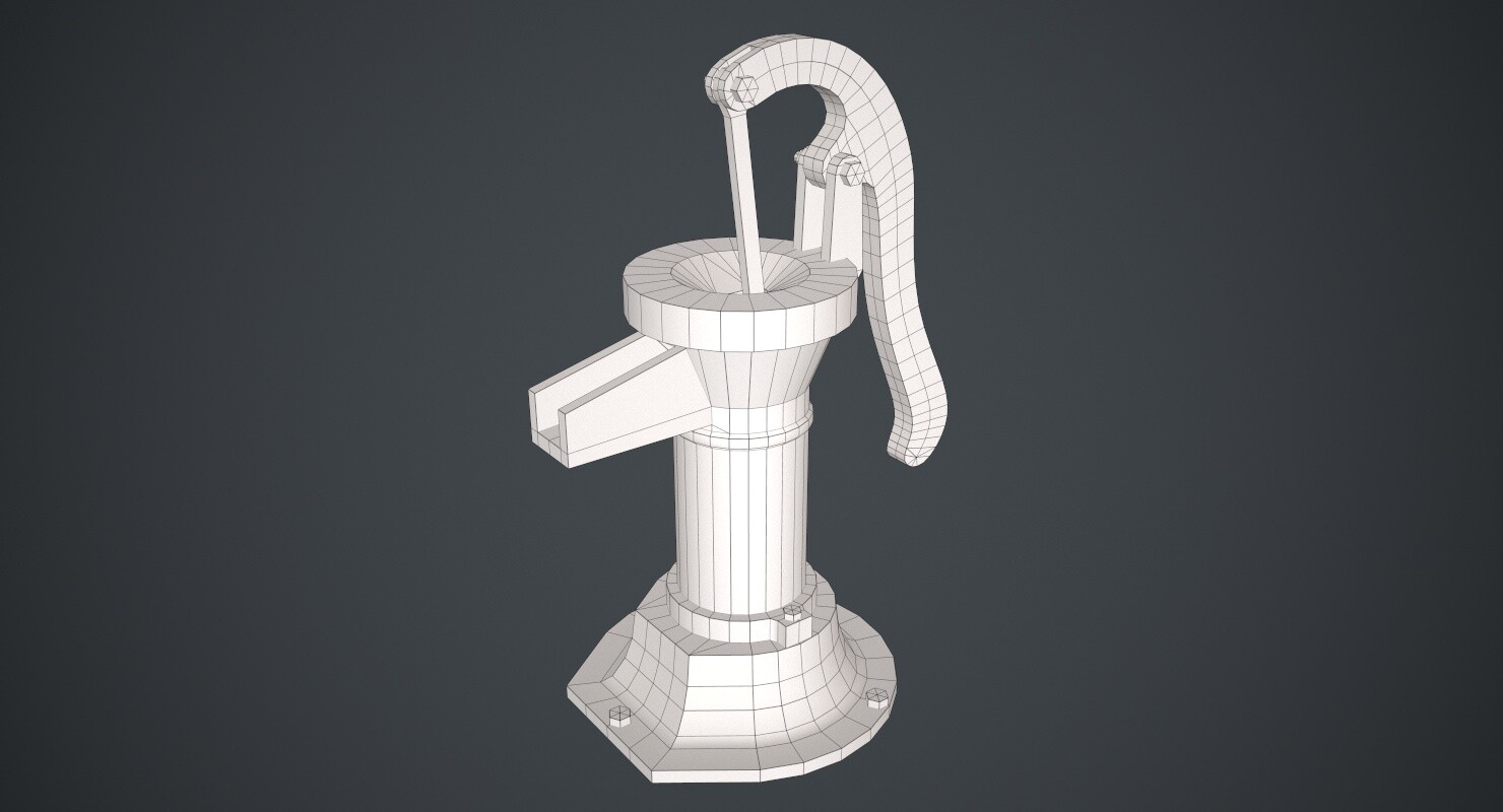 ArtStation - Hand Pump 2A | Game Assets