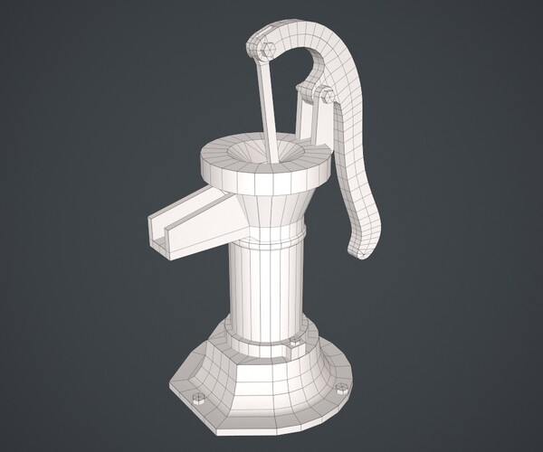 ArtStation - Hand Pump 2B | Game Assets